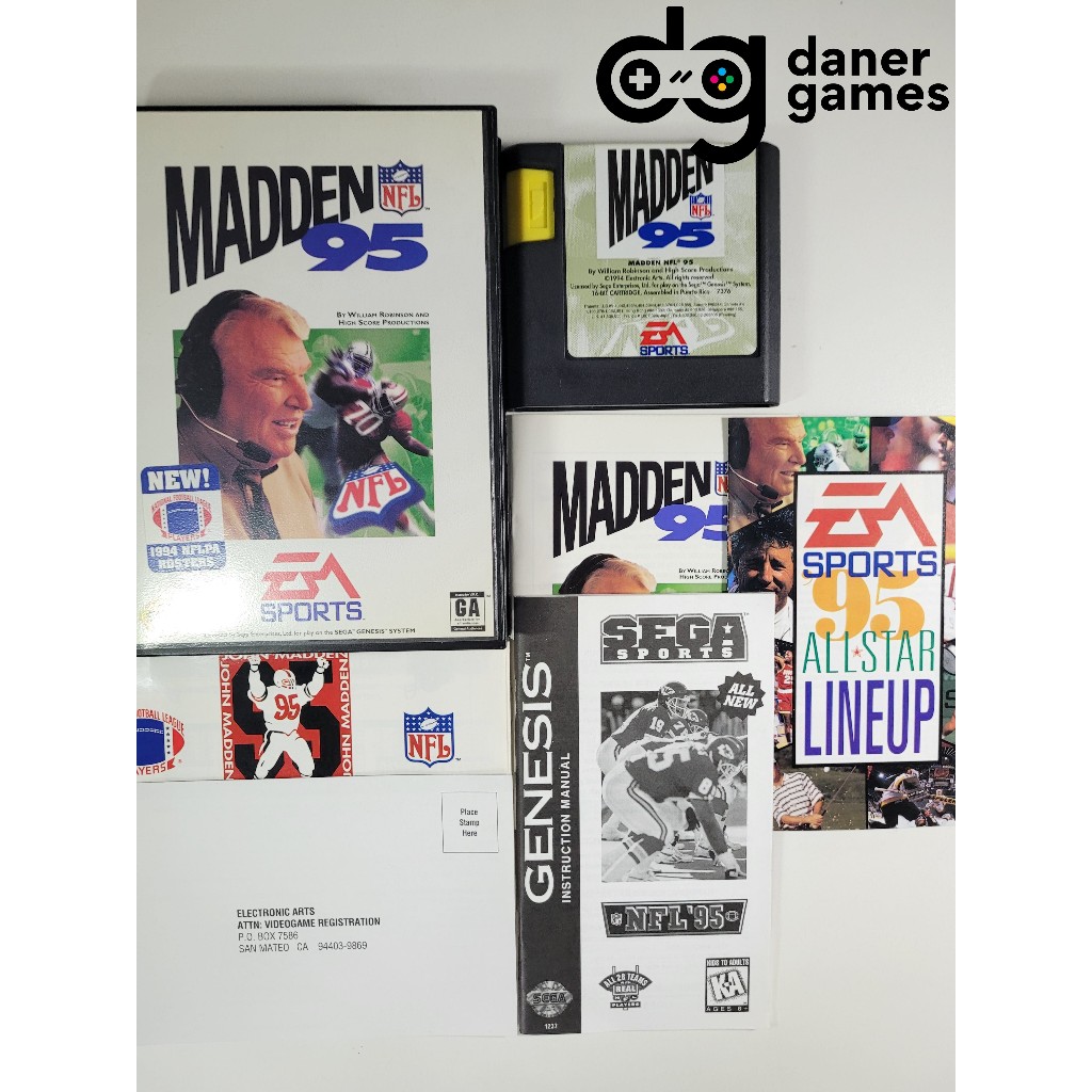 Madden NFL 95 para Mega Drive / Genesis - Completo, Original | Shopee ...