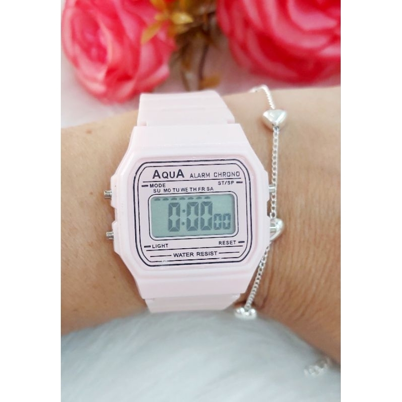 Relogio Aqua feminino de pulso a prova d'água original elegancia e ...