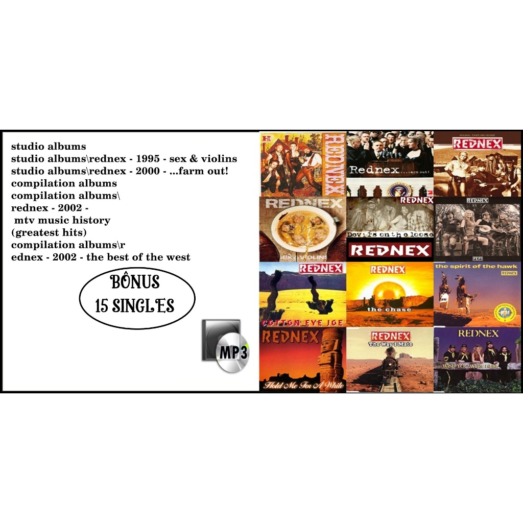 REDNEX DISCOGRAFIA (COUNTRY-DANCE) | Shopee Brasil