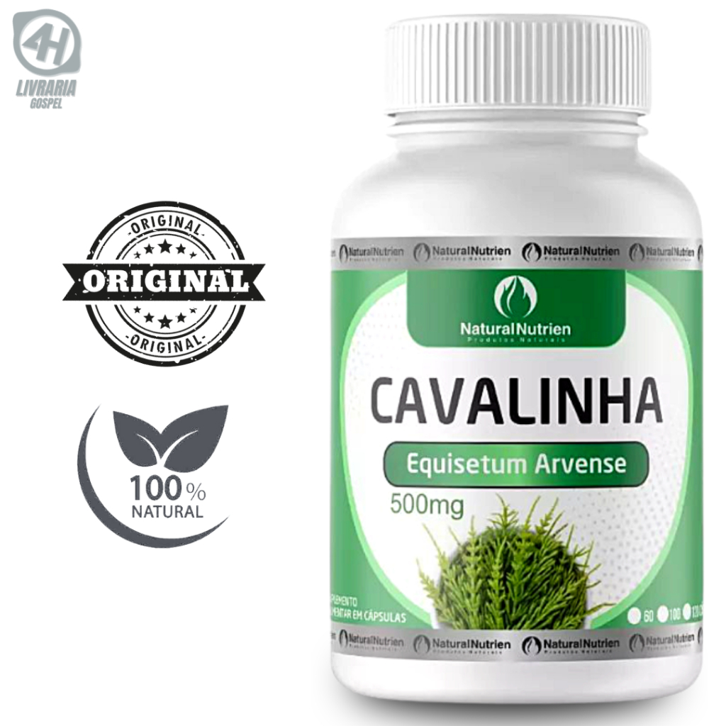 Cavalinha - 100 Cápsulas | 500mg. | Shopee Brasil