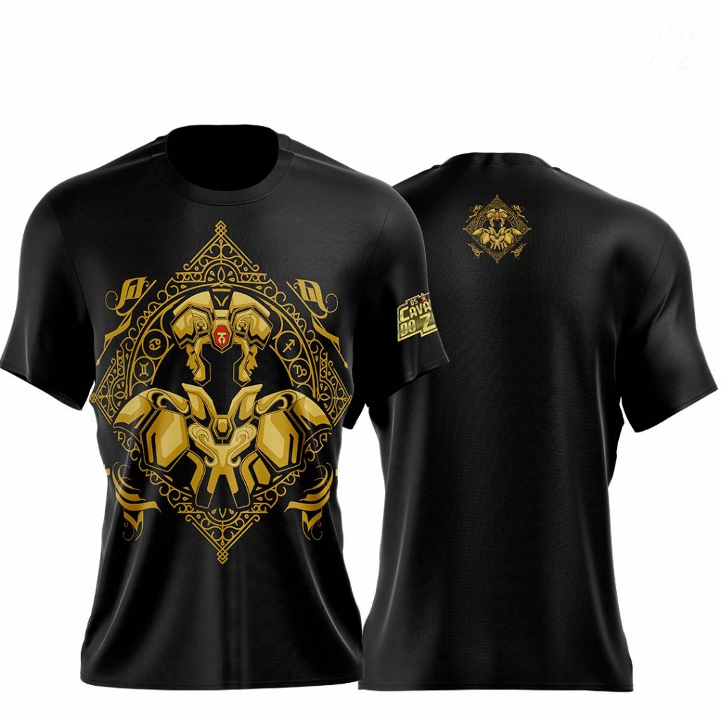 Camiseta Personalizada 12 Cavaleiros de Ouro Armaduras CDZ Camisa Anime ...