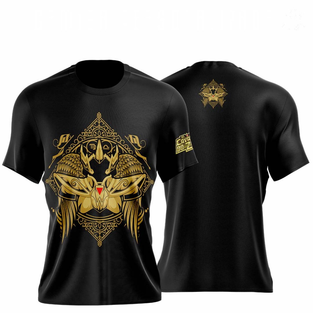 Camiseta Personalizada 12 Cavaleiros de Ouro Armaduras CDZ Camisa Anime ...