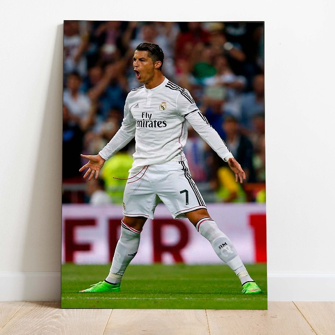 Placa Decorativa Cristiano Ronaldo Real Madrid MDF 20x29cm | Shopee Brasil
