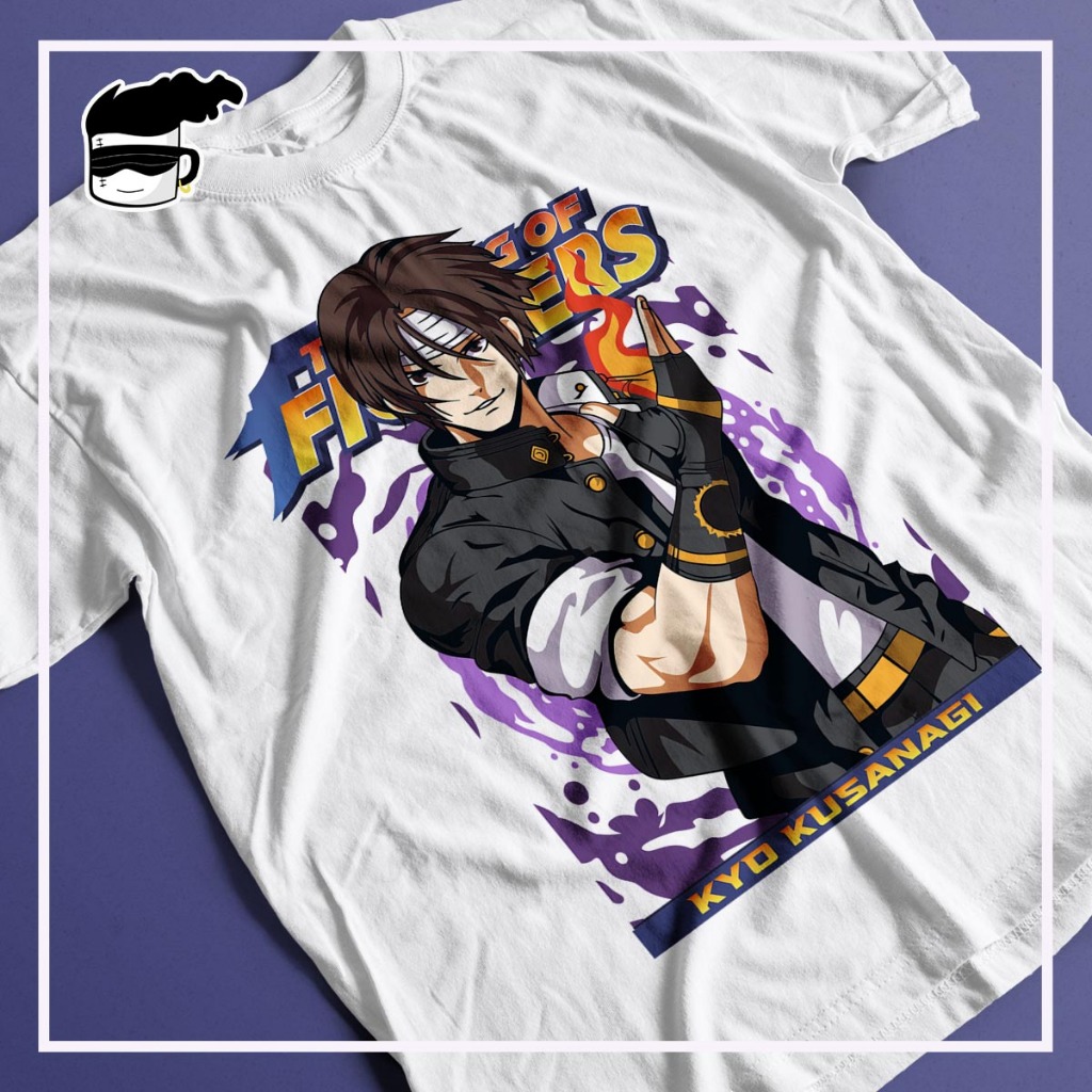 Camisa The King Of Fighters Unissex Camisa KOF Kyo Leona Iori Rugal ...