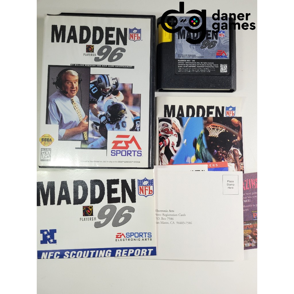 Madden NFL 96 para Mega Drive / Genesis - Completo, Original | Shopee ...
