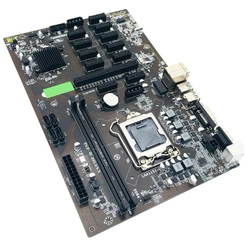 Placa Mãe De Mineração BTC-B250 12 PCIe Slot Para Placas Gráficas 1151 ...