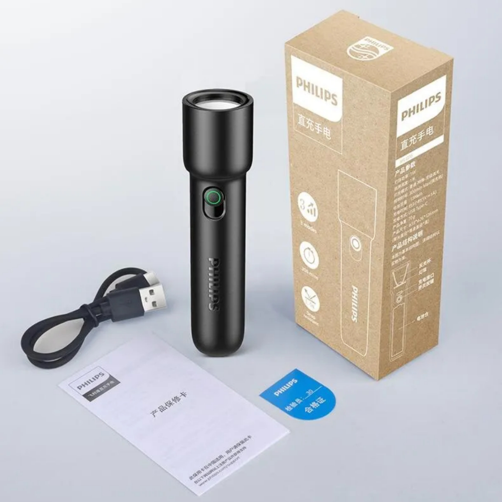 Lanterna Led Philips Portátil Recarregável Sfl1235 | Shopee Brasil