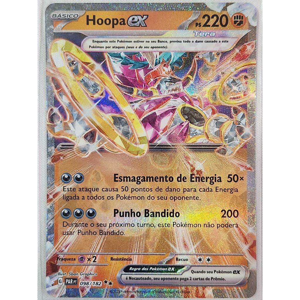 Carta Pokemon Hoopa ex (098/182) PAR | Shopee Brasil