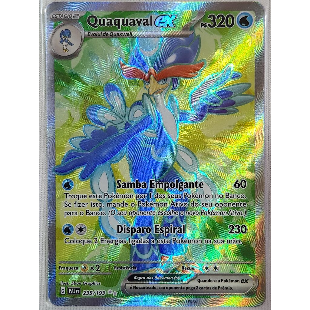 Carta Pokemon Quaquaval ex (235/193) PAL | Shopee Brasil
