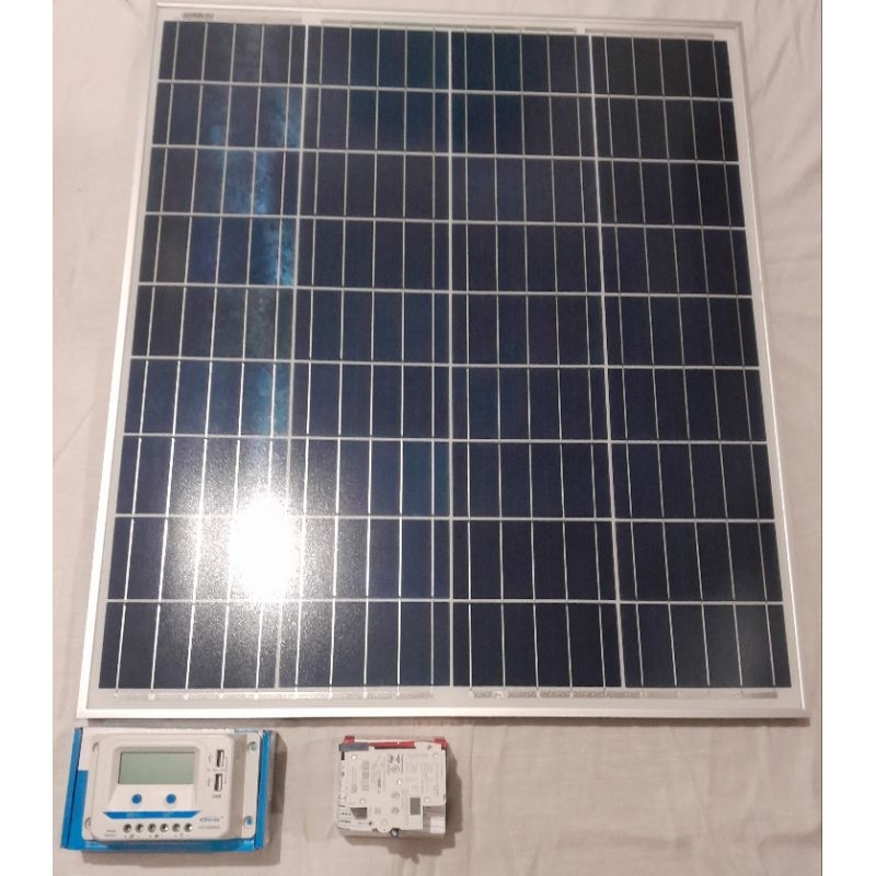 Kit Painel Placa Solar RESUN 80w + Controlador pwm epever 10a ...