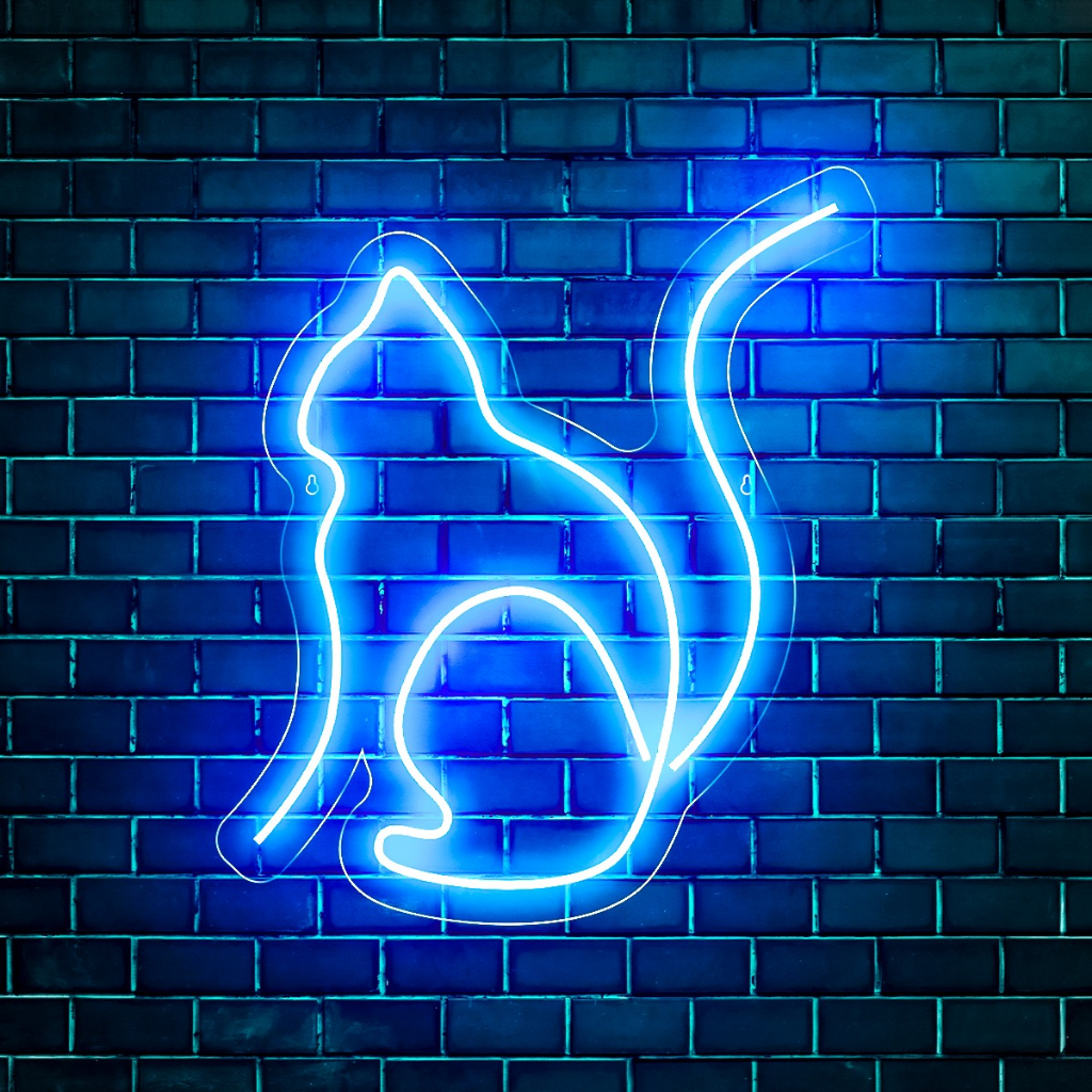 Painel Neon Led Gato Animal Pet Instagramavel Iluminação | Shopee Brasil