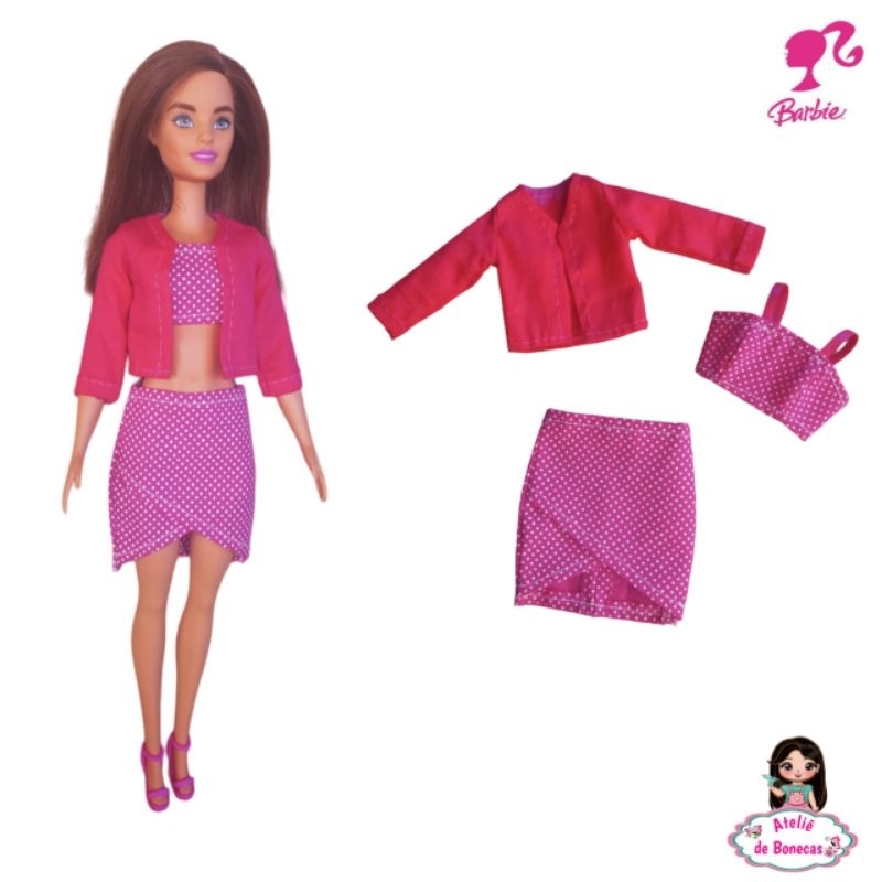 Conjunto secretaria para boneca Barbie | Shopee Brasil