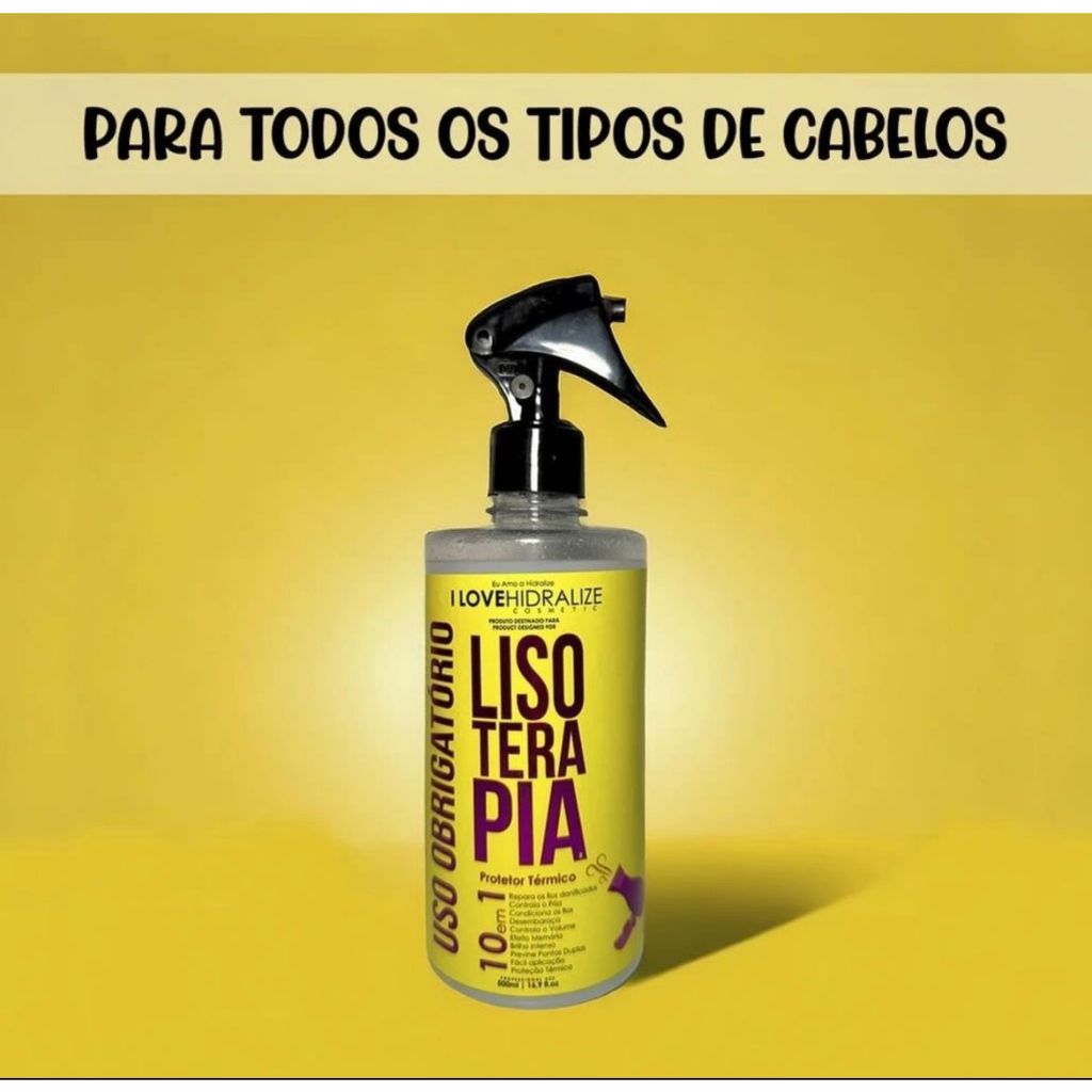 Spray Capilar Protetor Térmico e Finalizador 10 em 1 Uso Obrigatório Lisoterapia Liso Extremo ...