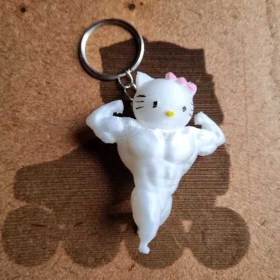 Chaveiro Hello Kitty Bodybuilder Academia | Shopee Brasil