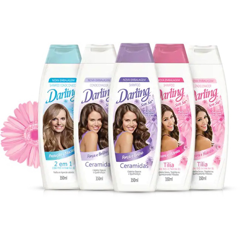 Darling Shampoo e Condicionador Capilar 350ml - Escolher | Shopee Brasil