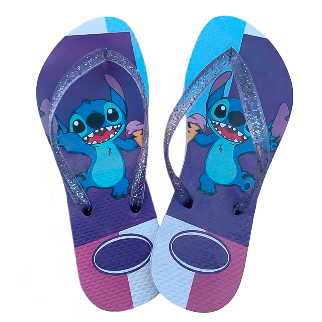 Chinelo Sandalia Lilo Stitch Premium Master Confortavel Feminino - Faz ...