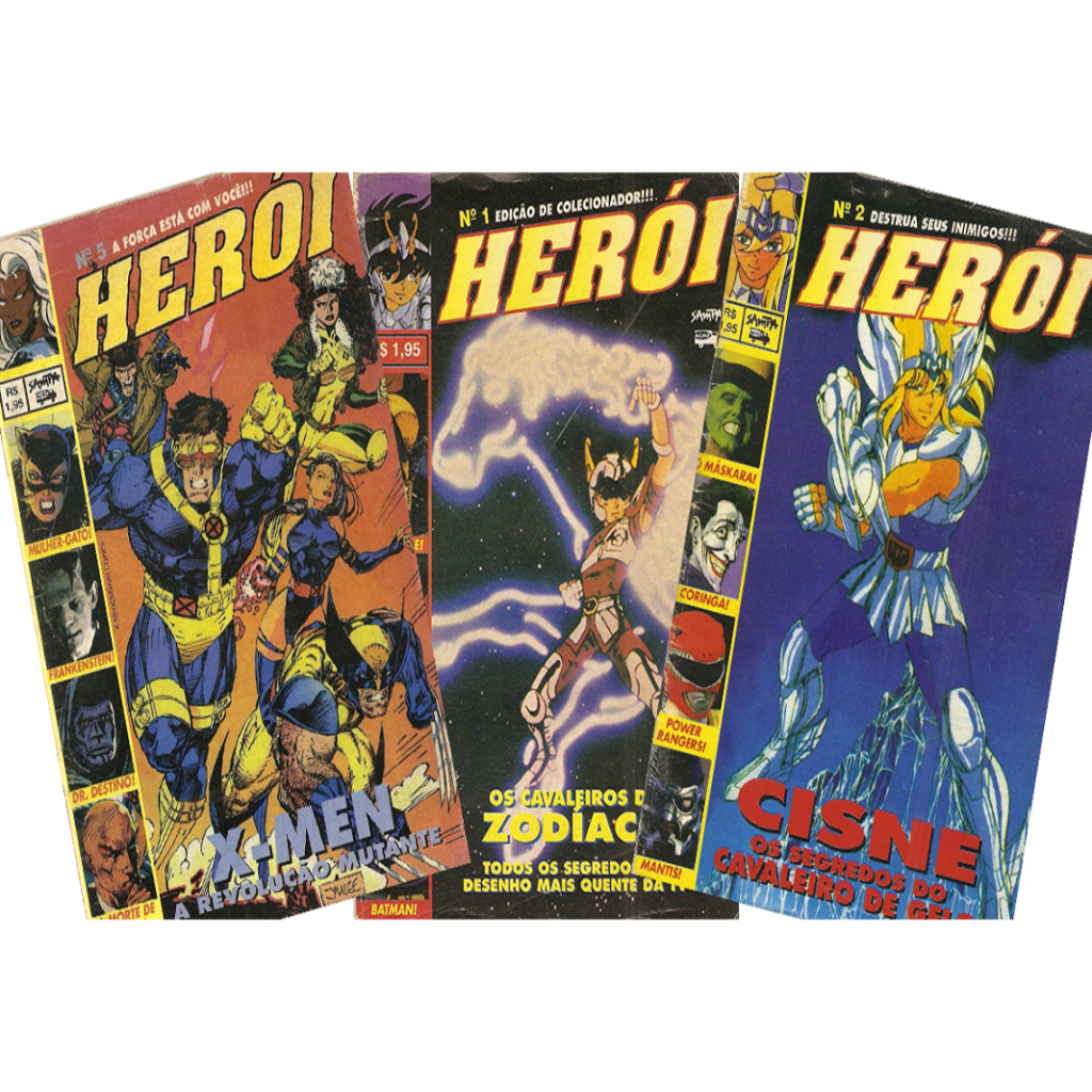 REVISTA HEROI ANOS 90 KIT COM 3 EDIÇÕES DA EDIÇÃO 1 ATÉ A 60 (IMPRESSÃO ...