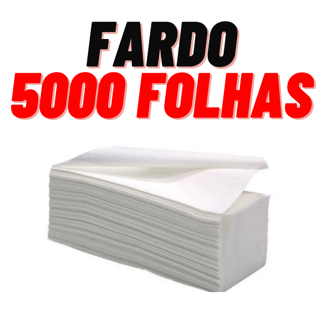 Fardo 5000 Folhas Papel Toalha Interfolha 2 Dobras MODELO FIT | Shopee ...