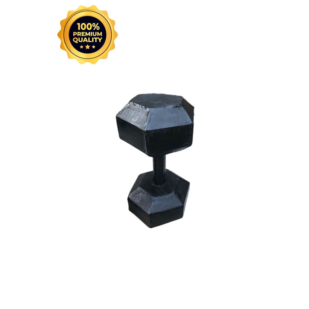 Halter 8kg de academia sextavado de concreto ( unidade) - Peso para ...