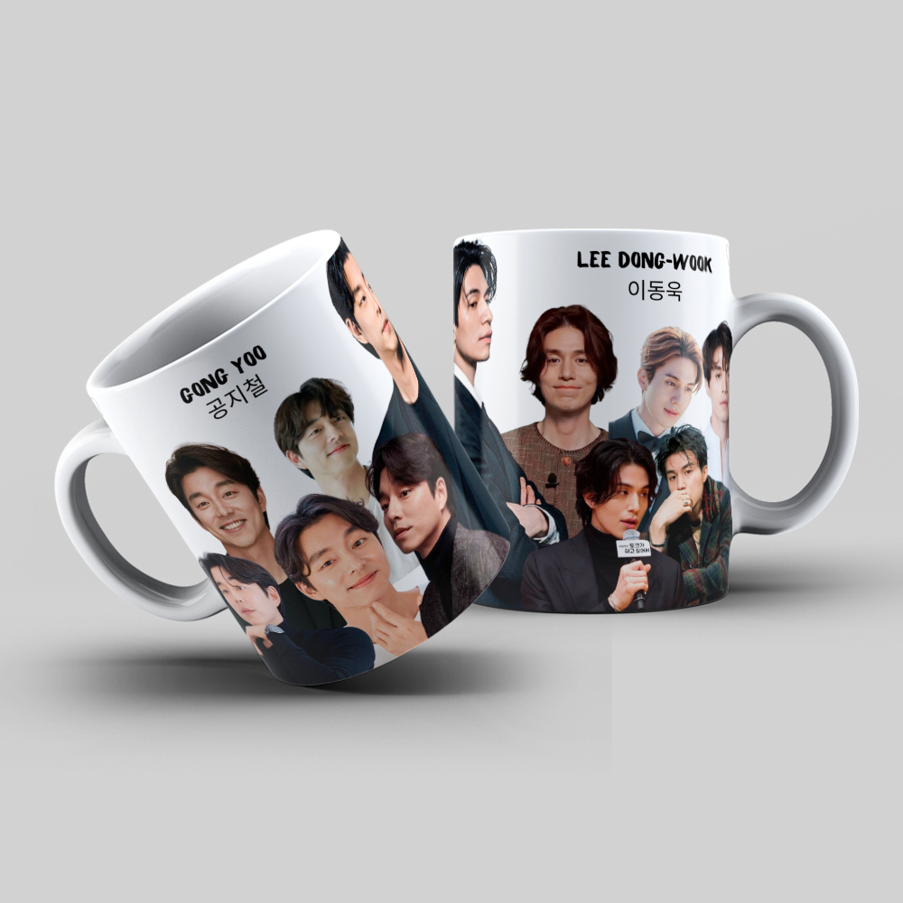 Caneca Oppas Gong Yoo e Lee Dong-Wook | Shopee Brasil