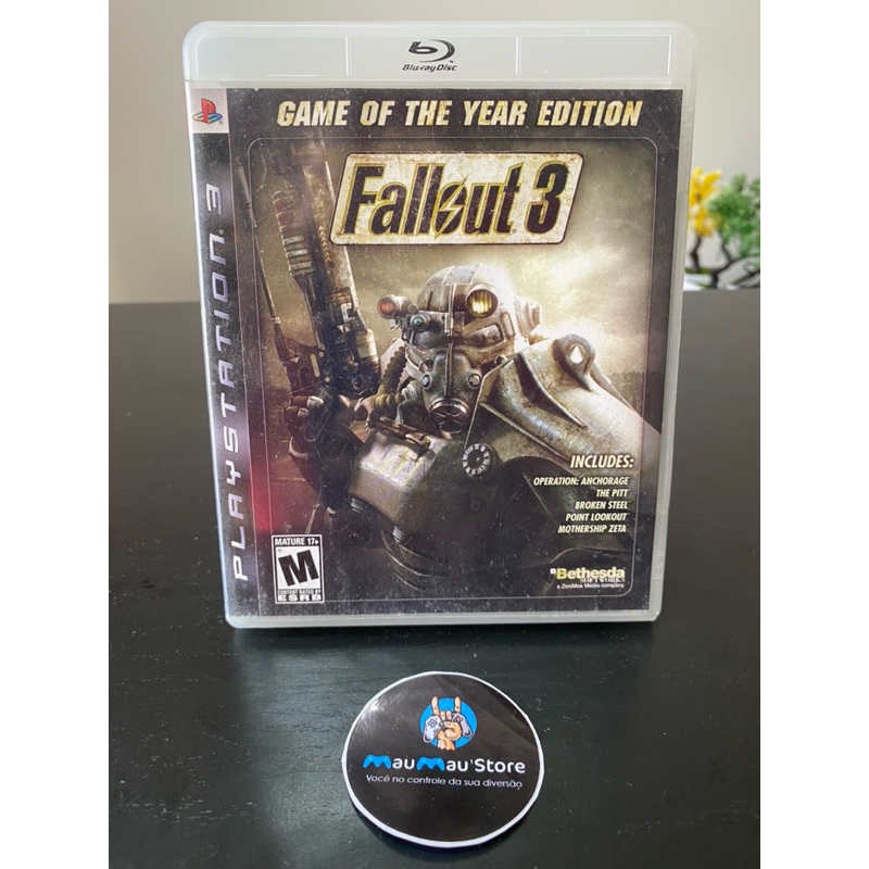 Fallout 3 GOTY PS3 - Mídia Física Original Usado Jogos de Playstation 3 ...
