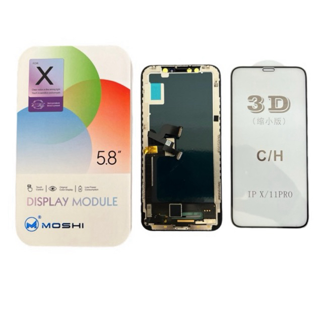 Frontal Tela Display Para Iphone X 10 Original Moshi + Pel 3d | Shopee ...