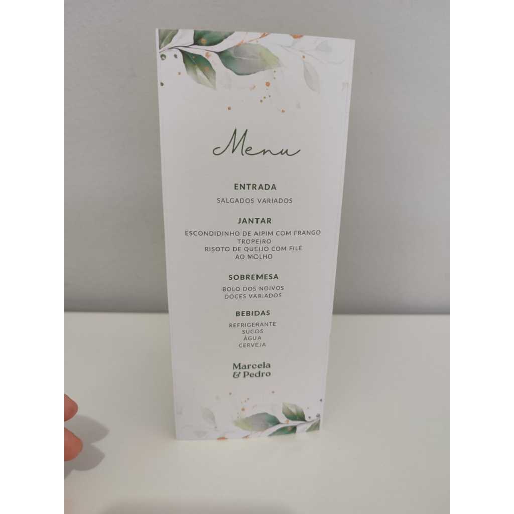 Menu Triangular Para Mesa De Festa De Casamento, Aniversário ...