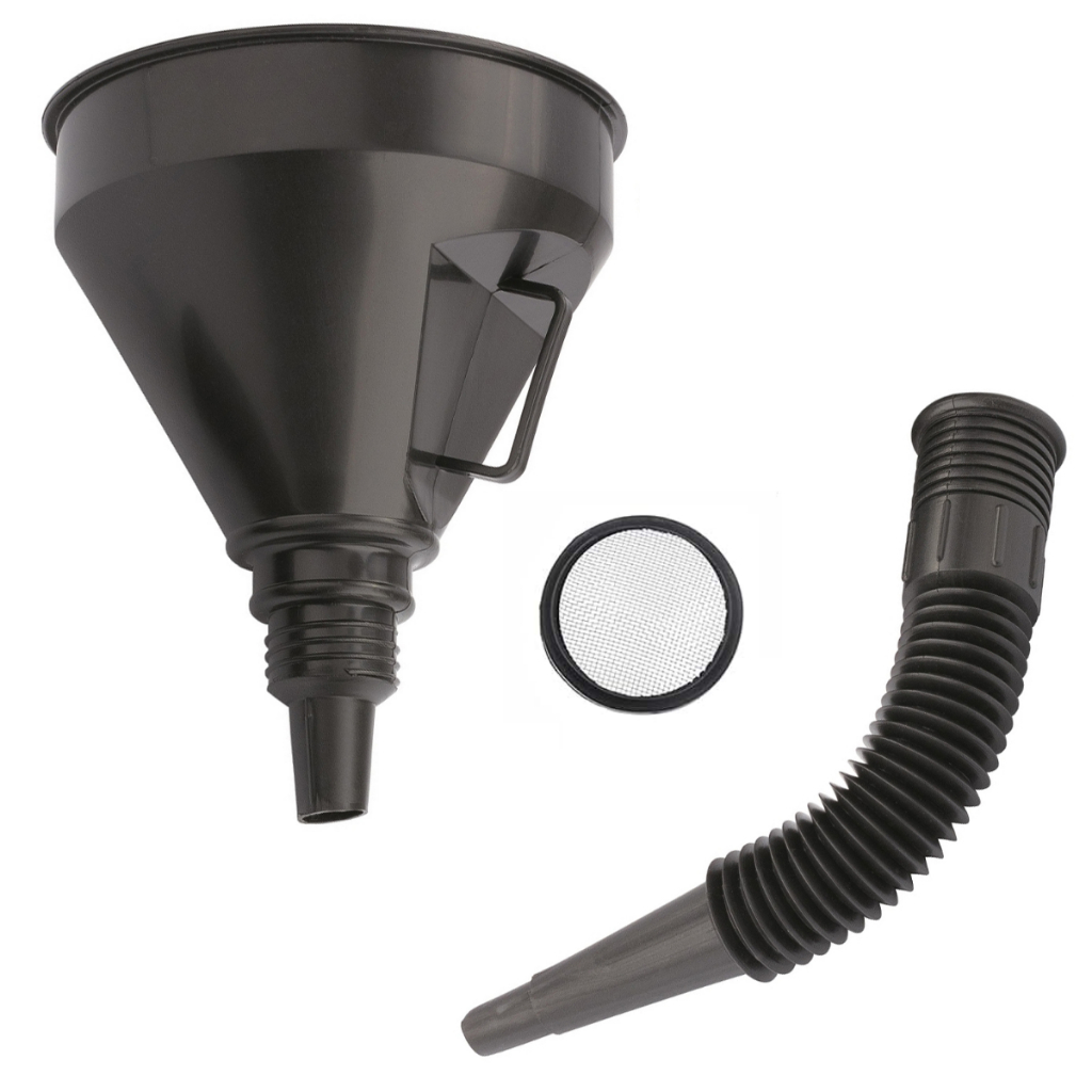 Funil Multiuso Ponta Flexível Sanfonado De Plástico Com Peneira Filtro ...