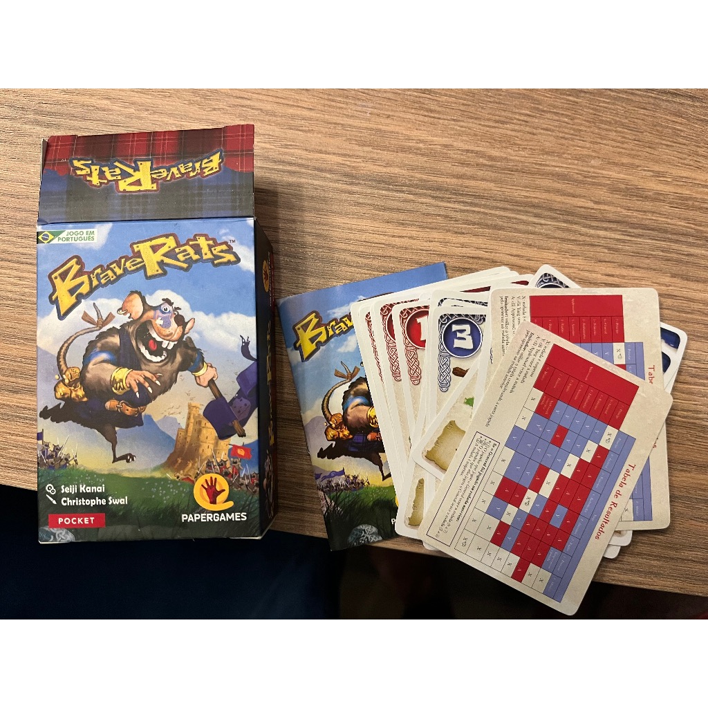 Brave Rats - Jogo de Cartas Papergames - Estado de novo | Shopee Brasil