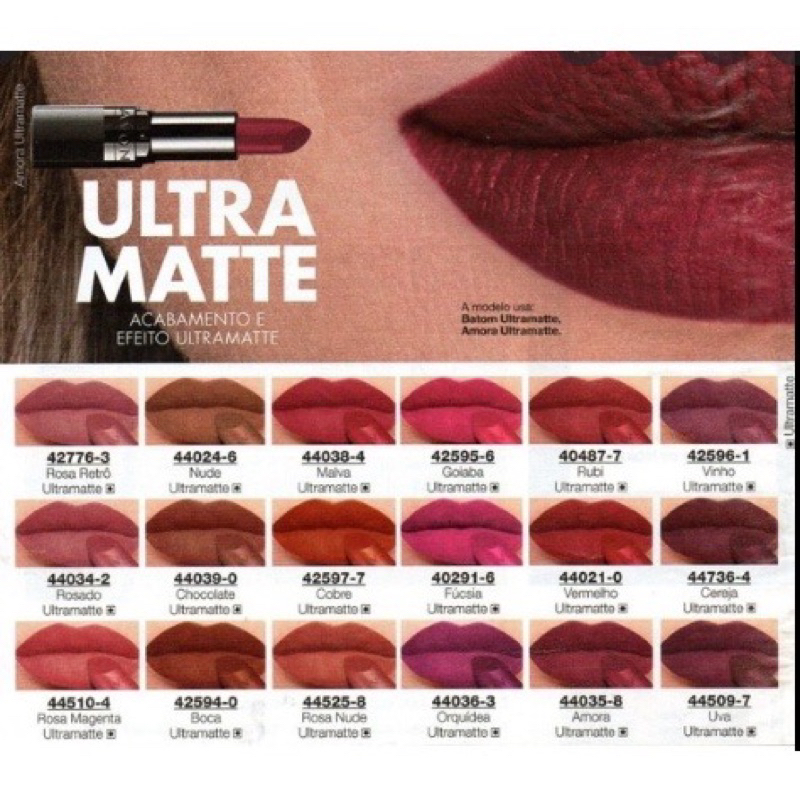 Batom Avon Ultramatte Avon 3,6g (Escolha sua cor) | Shopee Brasil