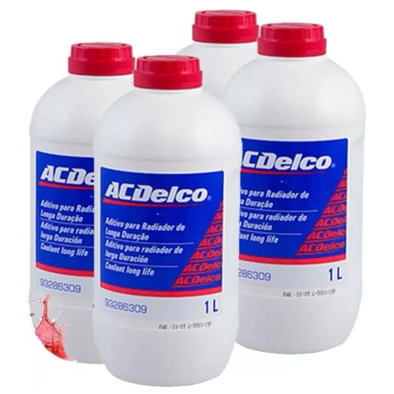 Kit 4 Litros Aditivo Radiador Concentrado Acdelco | Shopee Brasil