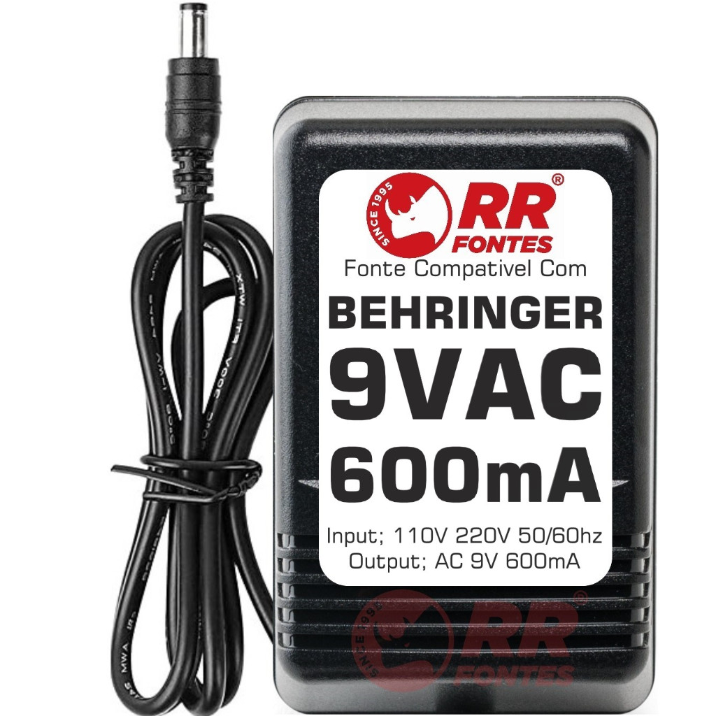 Fonte Para Pedal Pedaleira Behringer Xvamp X Vamp Bivolt 9vac | Shopee ...