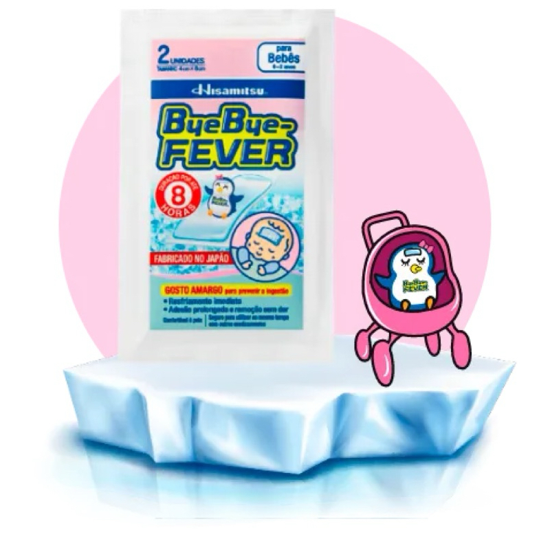 Adesivo para alívio de febre e dor ByeBye Fever | Shopee Brasil