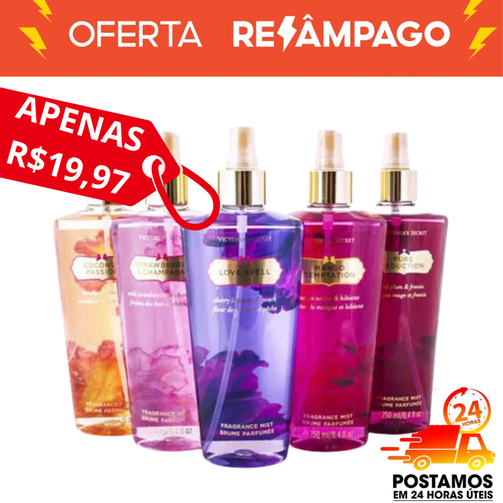 Colonia body splash 250ml 100% Qualidade | Shopee Brasil