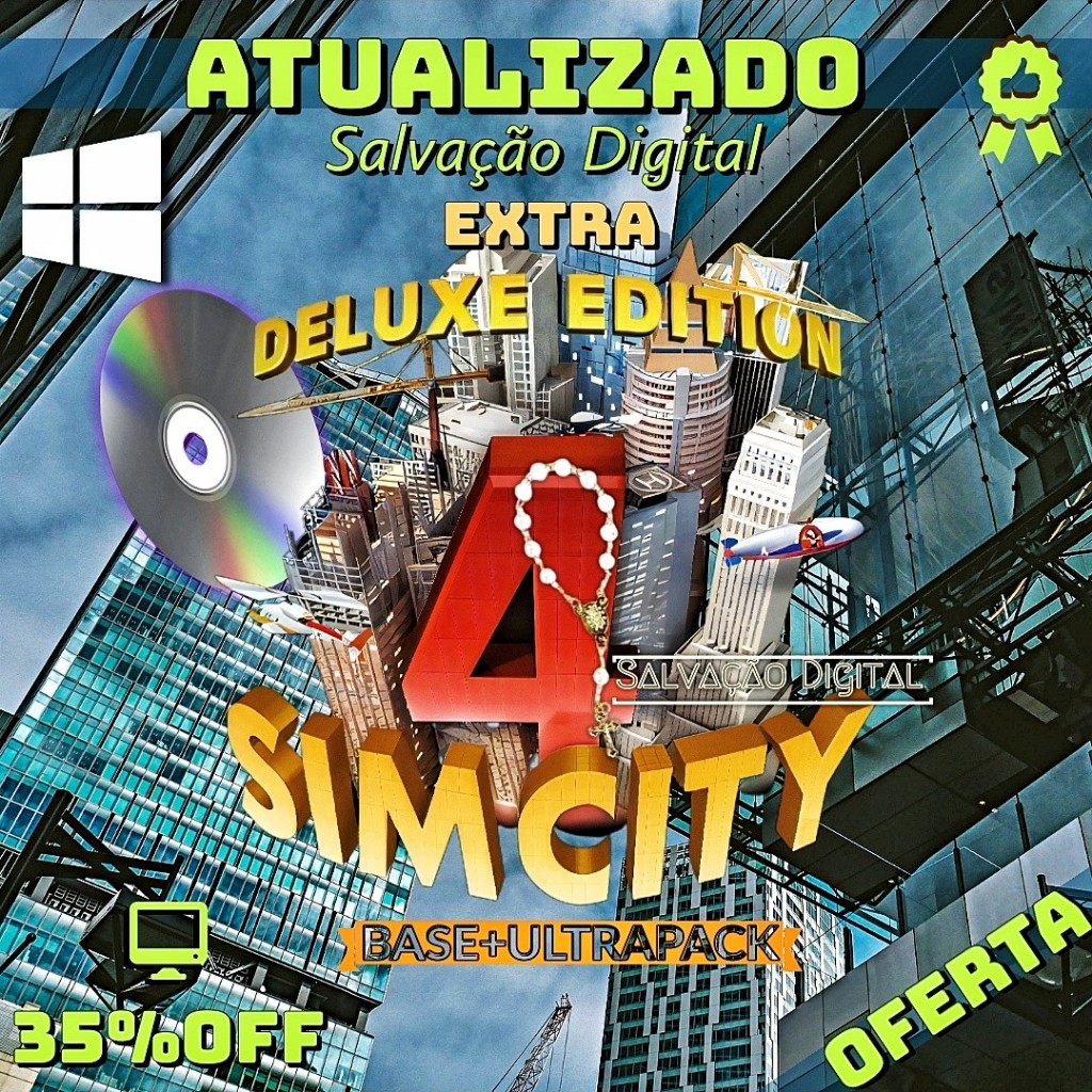CD DVD BDL - SimCity 4 EXTRA EDITION PC Sim City | Shopee Brasil