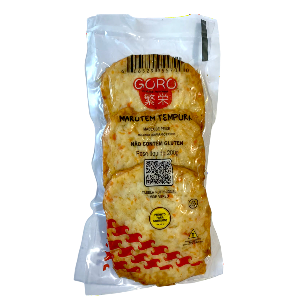 Tempura Maruten Massa de Peixe 200g Moldado, Temperado e Frito | Shopee ...