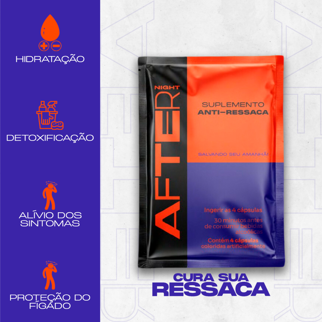 Kit Ressaca Pronto After Night Dose Unica - Pack com 4 Caps Pre Drink ...