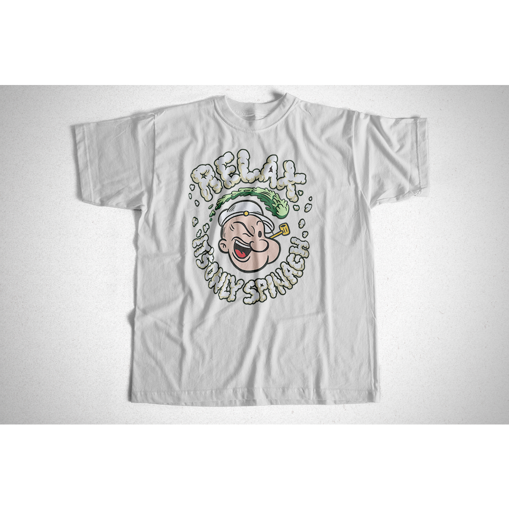 Camisa Popeye Relax Spinach Streetwear Camiseta Unissex Envio Rápido ...