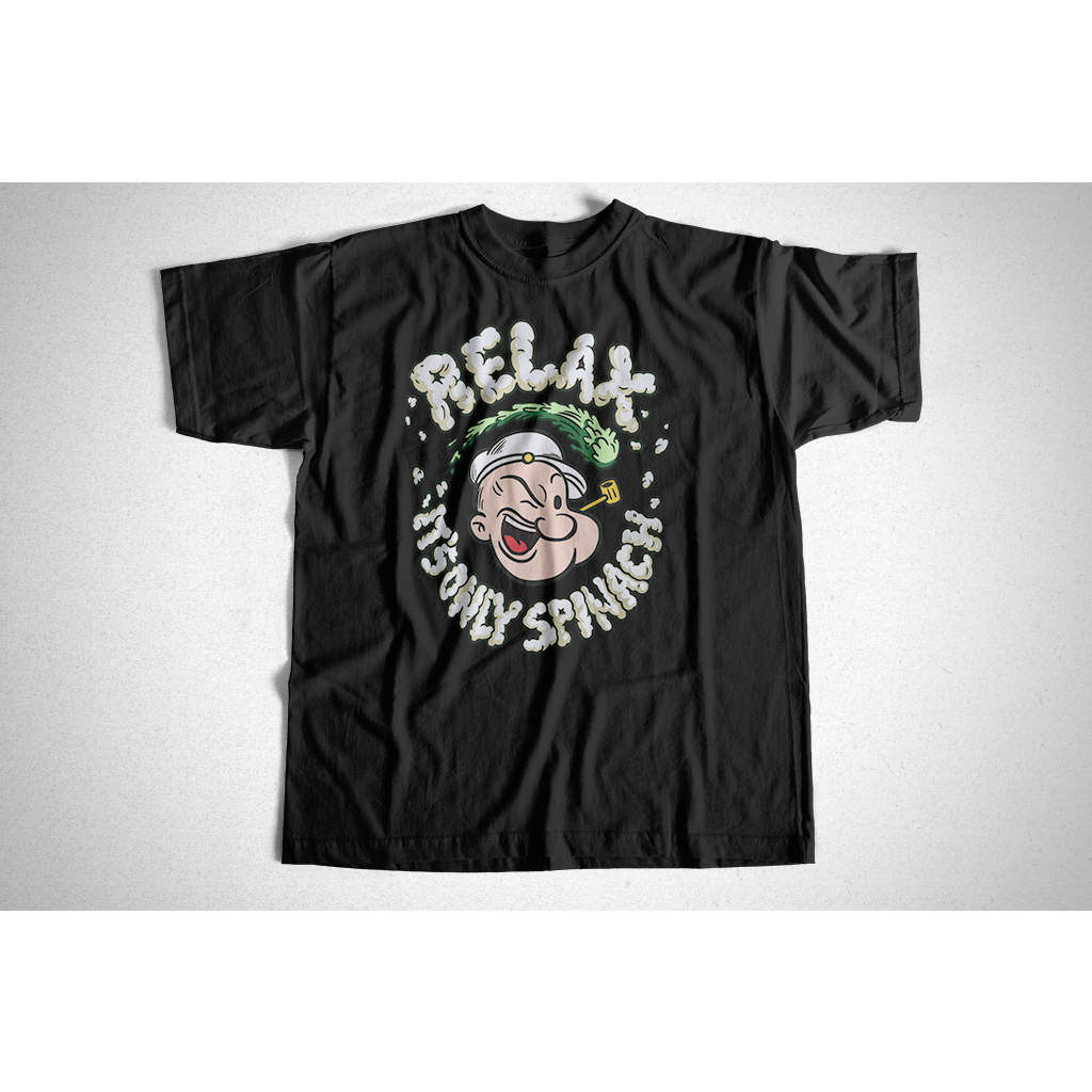 Camisa Popeye Relax Spinach Streetwear Camiseta Unissex Envio Rápido ...