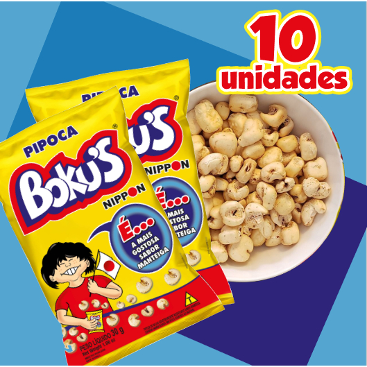 Pipoca Bokus salgada 45g | Shopee Brasil