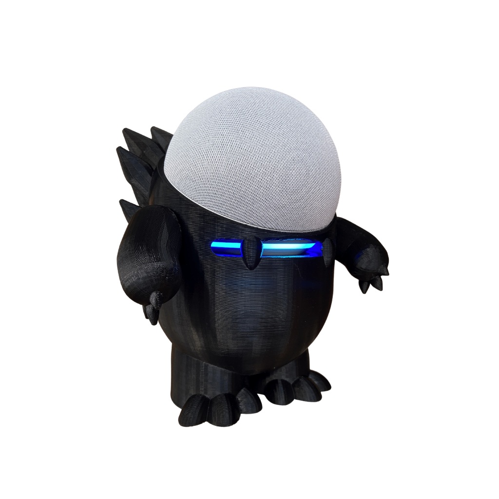 Suporte Base De Mesa Alexa Smart Echo Dot 5 Dino Echosaurus braços ...