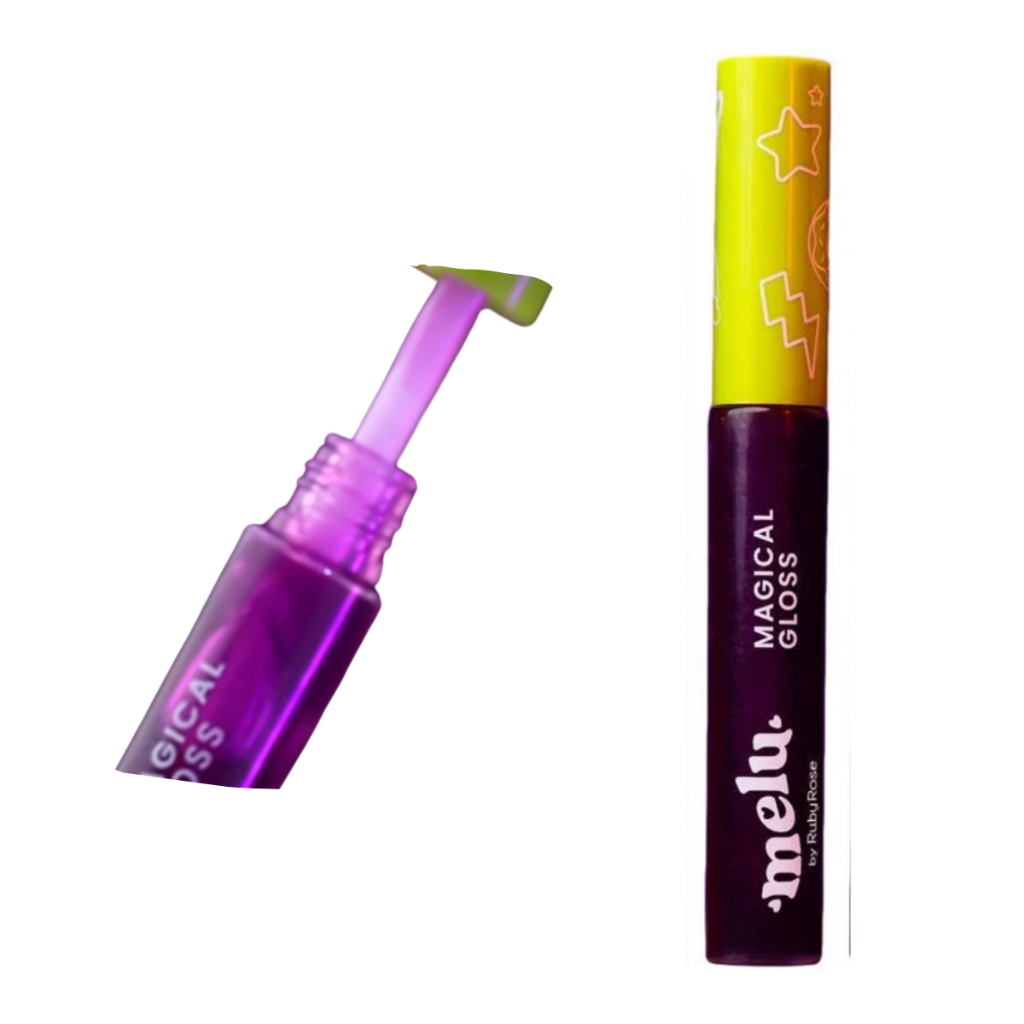 Gloss Mágico Lip Tint Melu Ruby Rose Witch Kiss (Roxo) Hidratante ...