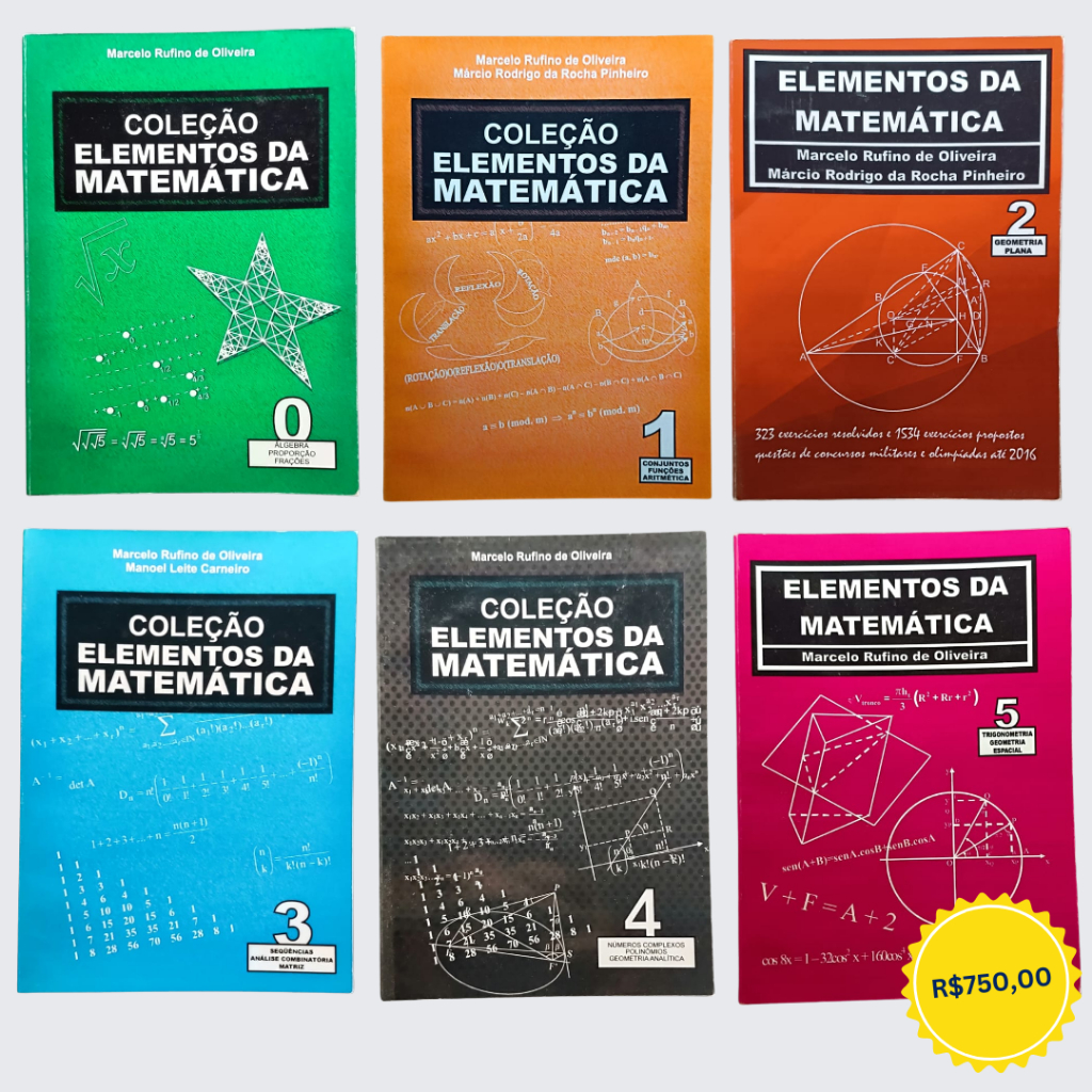 Coleção Elementos da Matemática - Marcelo Rufino - Escorrega o Preço