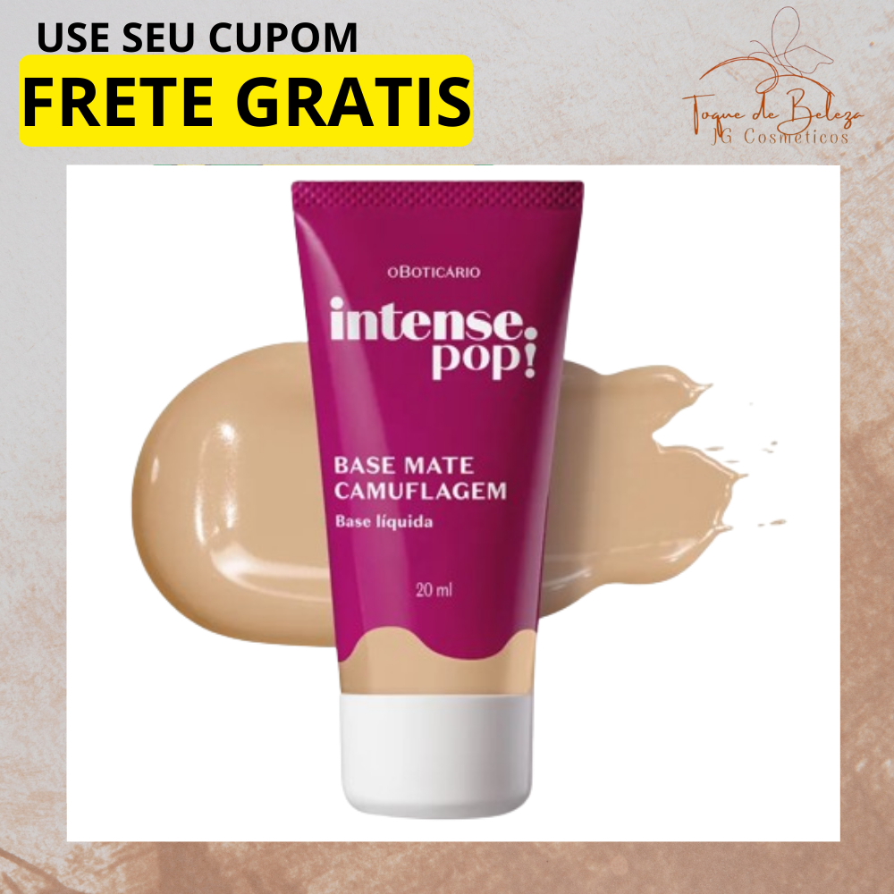 Base Mate Camuflagem Cor 160 Intense Pop! 20ml | Shopee Brasil