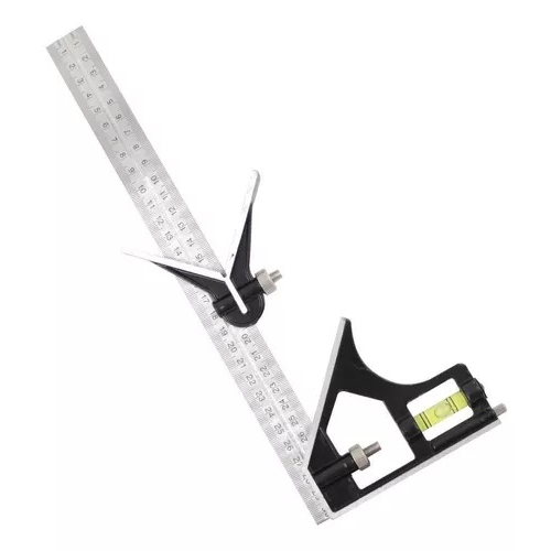 Esquadro Combinado 300mm Profissional Starfer | Shopee Brasil