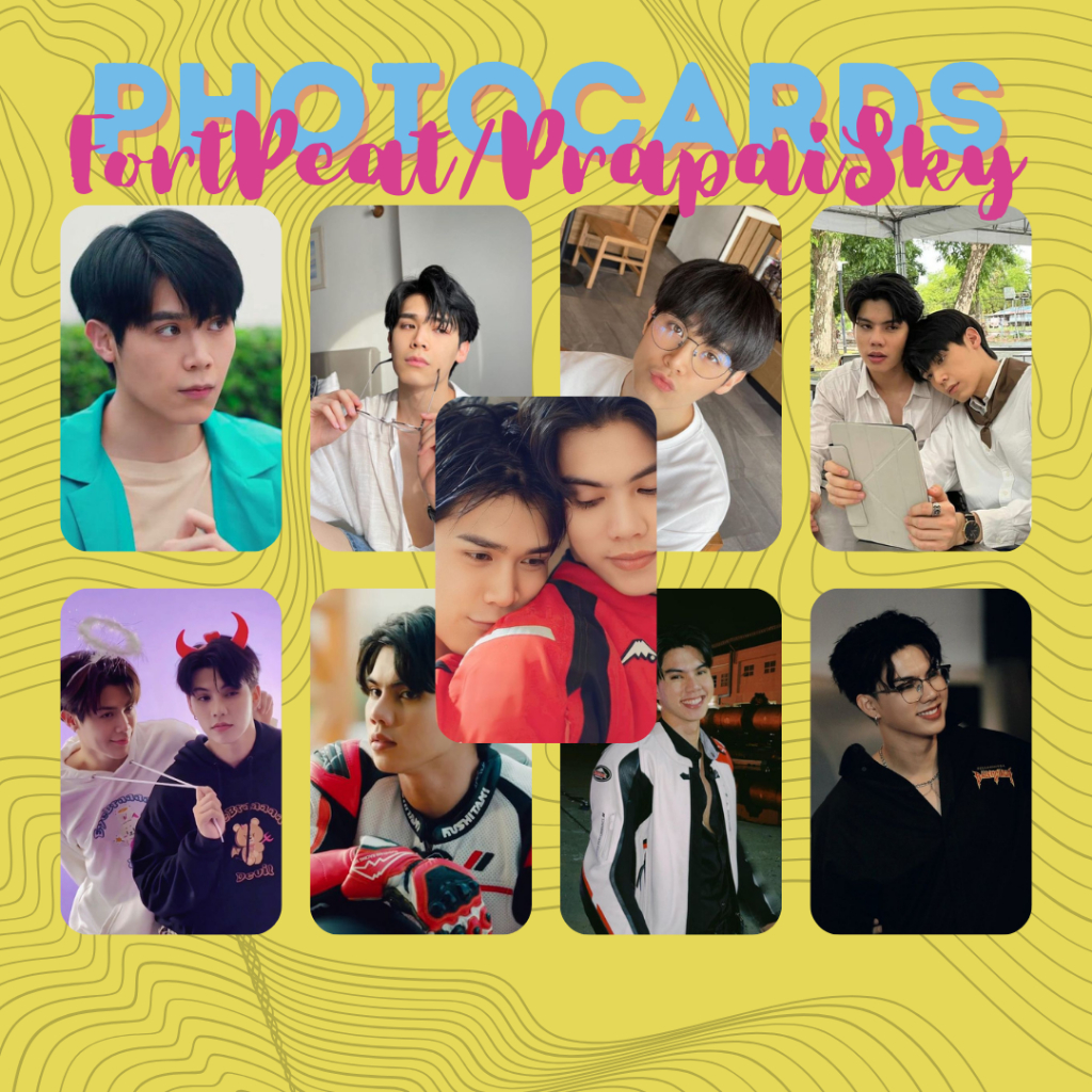 FortPeat PrapaiSky kit 9 photocards Boys Love Yaoi BL the series ...