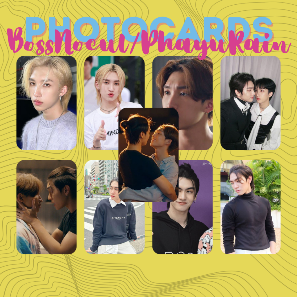 BossNoeul PhayuRain kit 9 photocards Boys Love Yaoi BL the series | Shopee Brasil