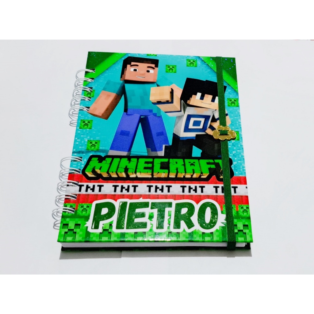 Agenda Escolar Personalizada Minecraft 2025 | Shopee Brasil