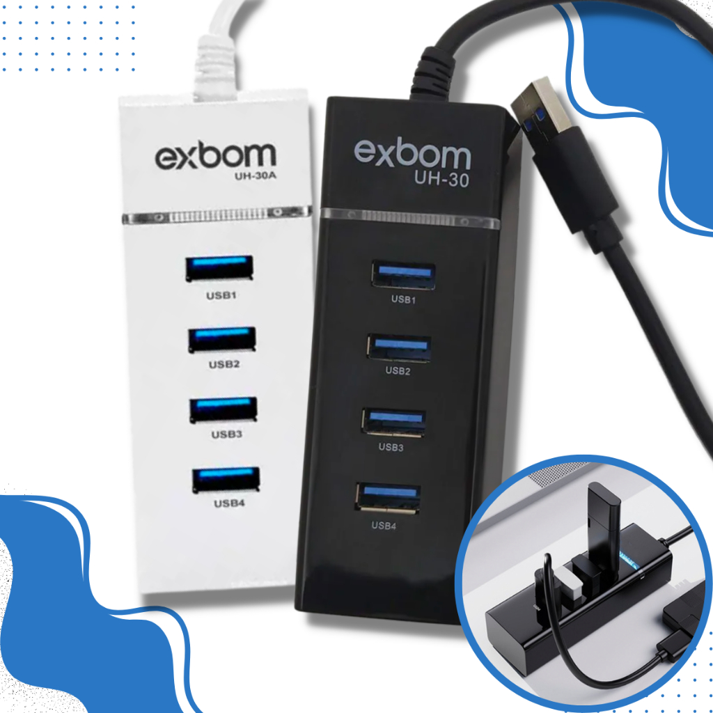 Hub Usb 3 0 4 Portas Entradas 9 Pinos Extensor Slim Hi Speed | Shopee ...