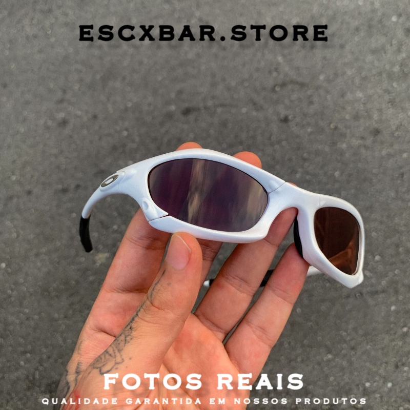 Óculos Splice Branca Lente Marrom edição limitada lente Café! Envio ...